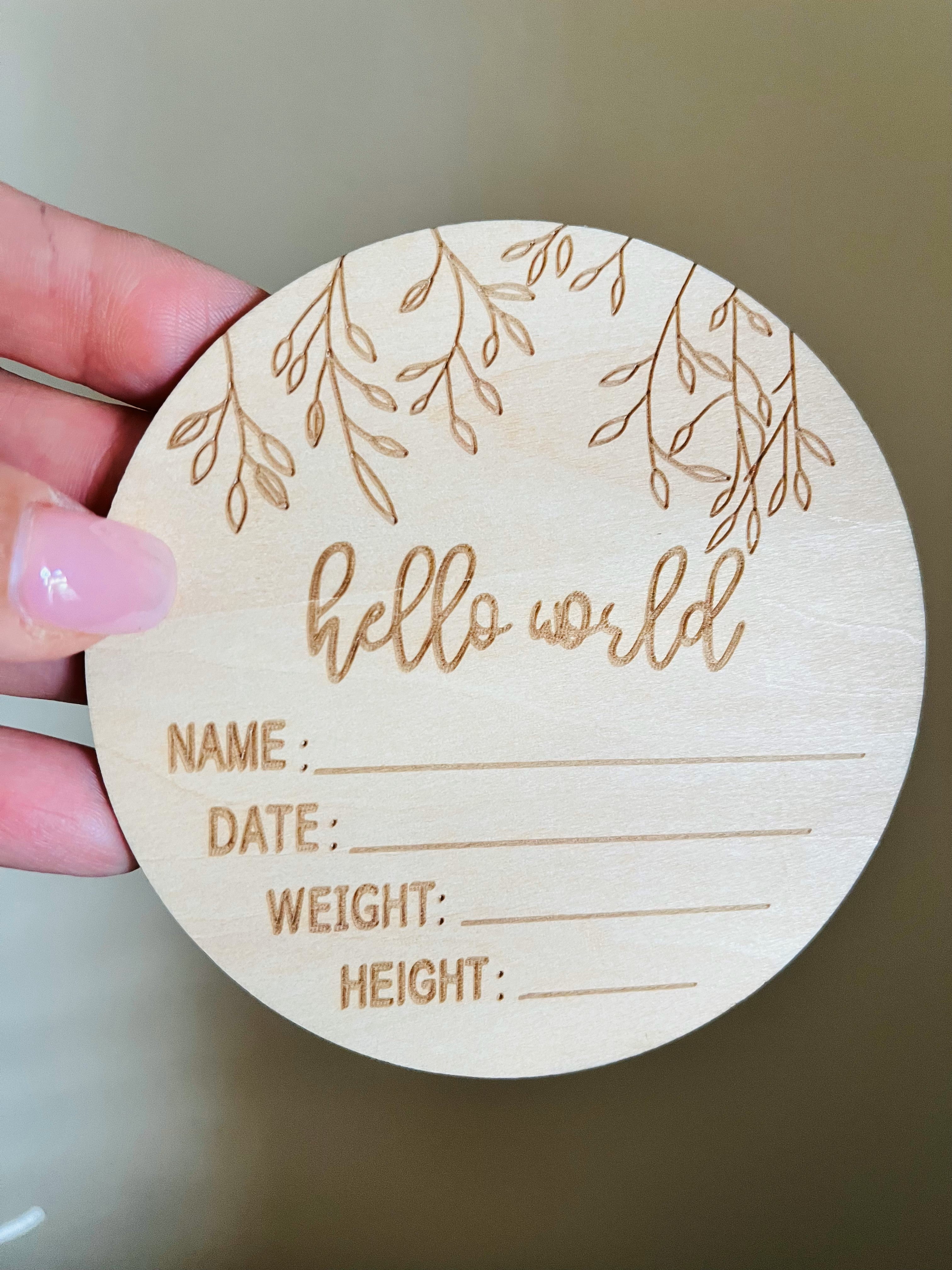 Hello World Bamboo Baby Disk: Hamper My Style